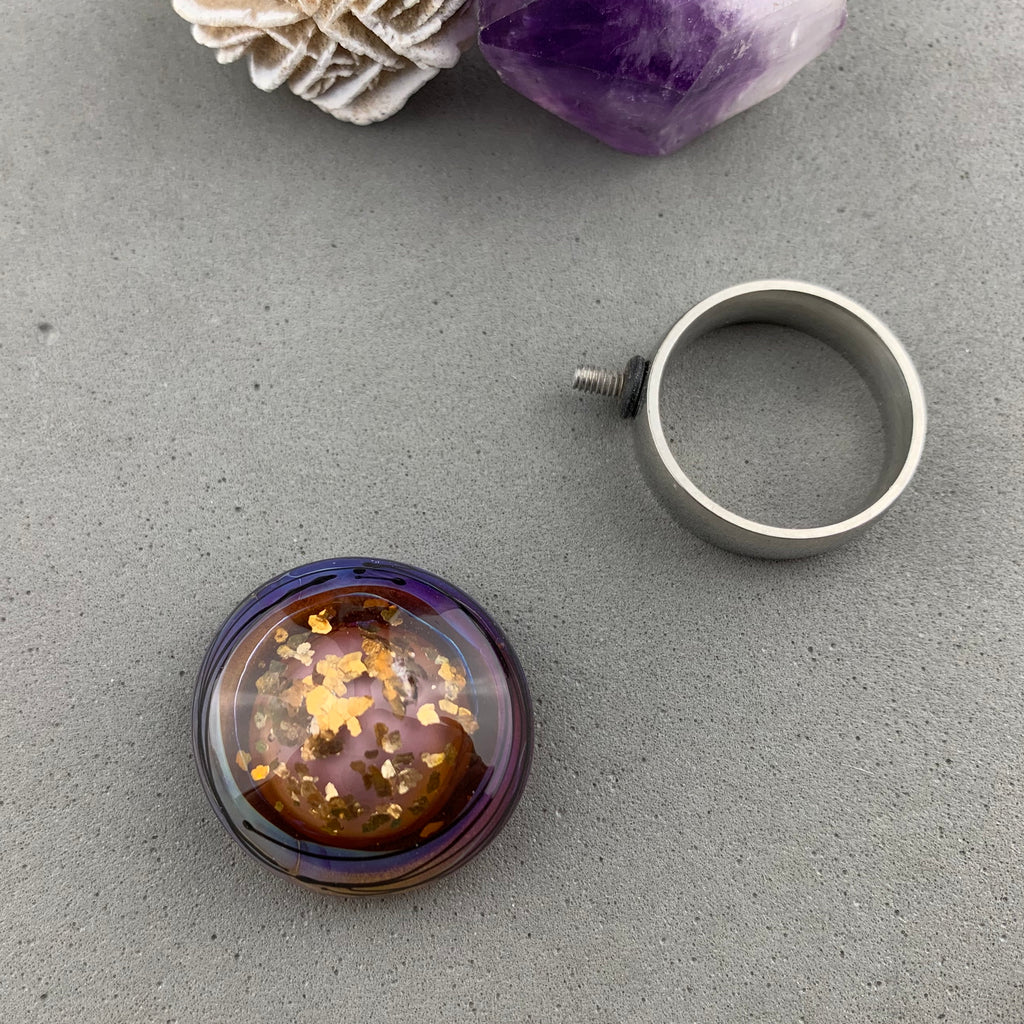 SOIREE ~ HANDMADE GLASS RING TOPPER – The Bead Tree