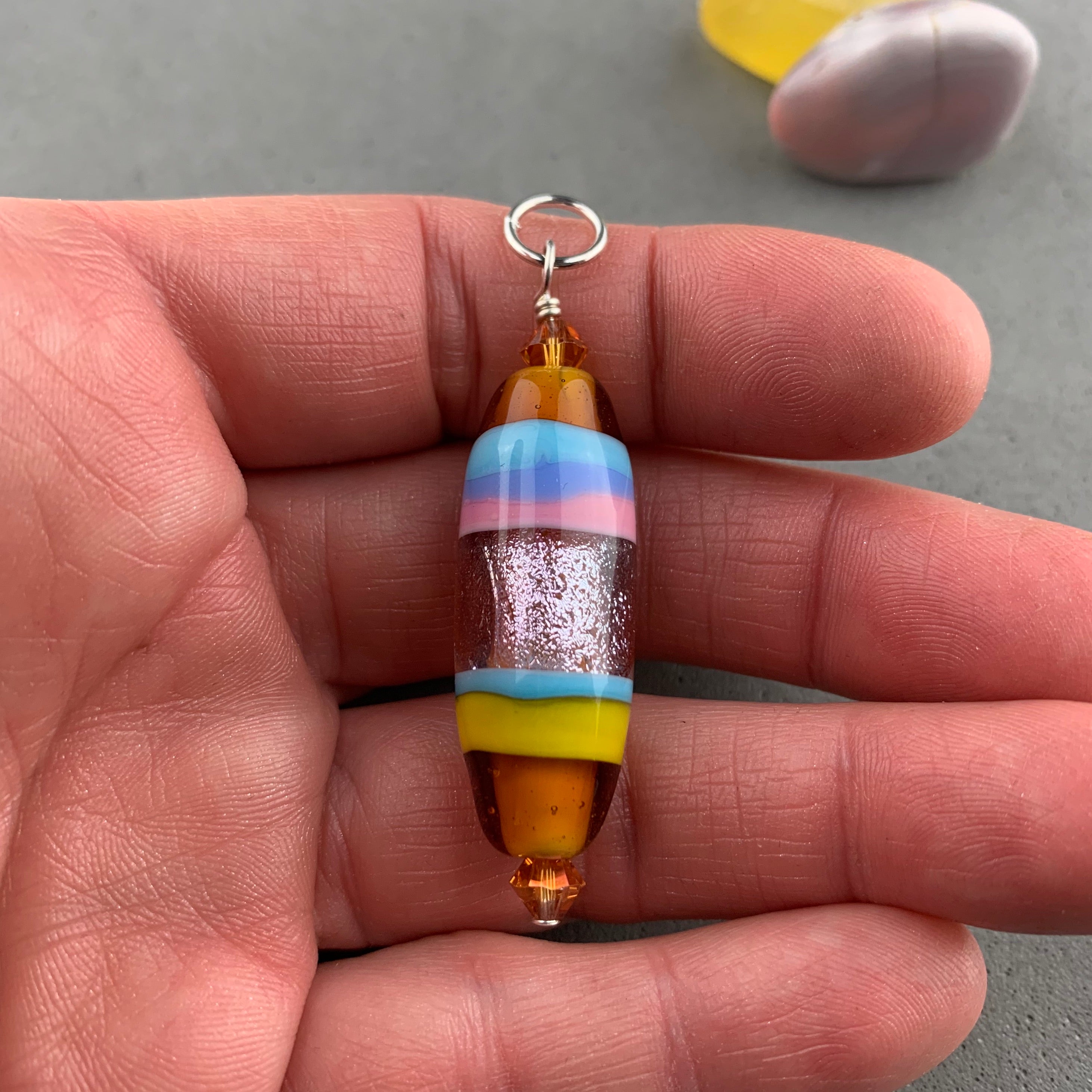 RETRO ~ HANDMADE GLASS PENDANT – The Bead Tree